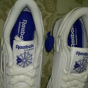 Reebok | Shoes | Womens Whiteblue Ice Reebok Classic Sneakers | Poshmark